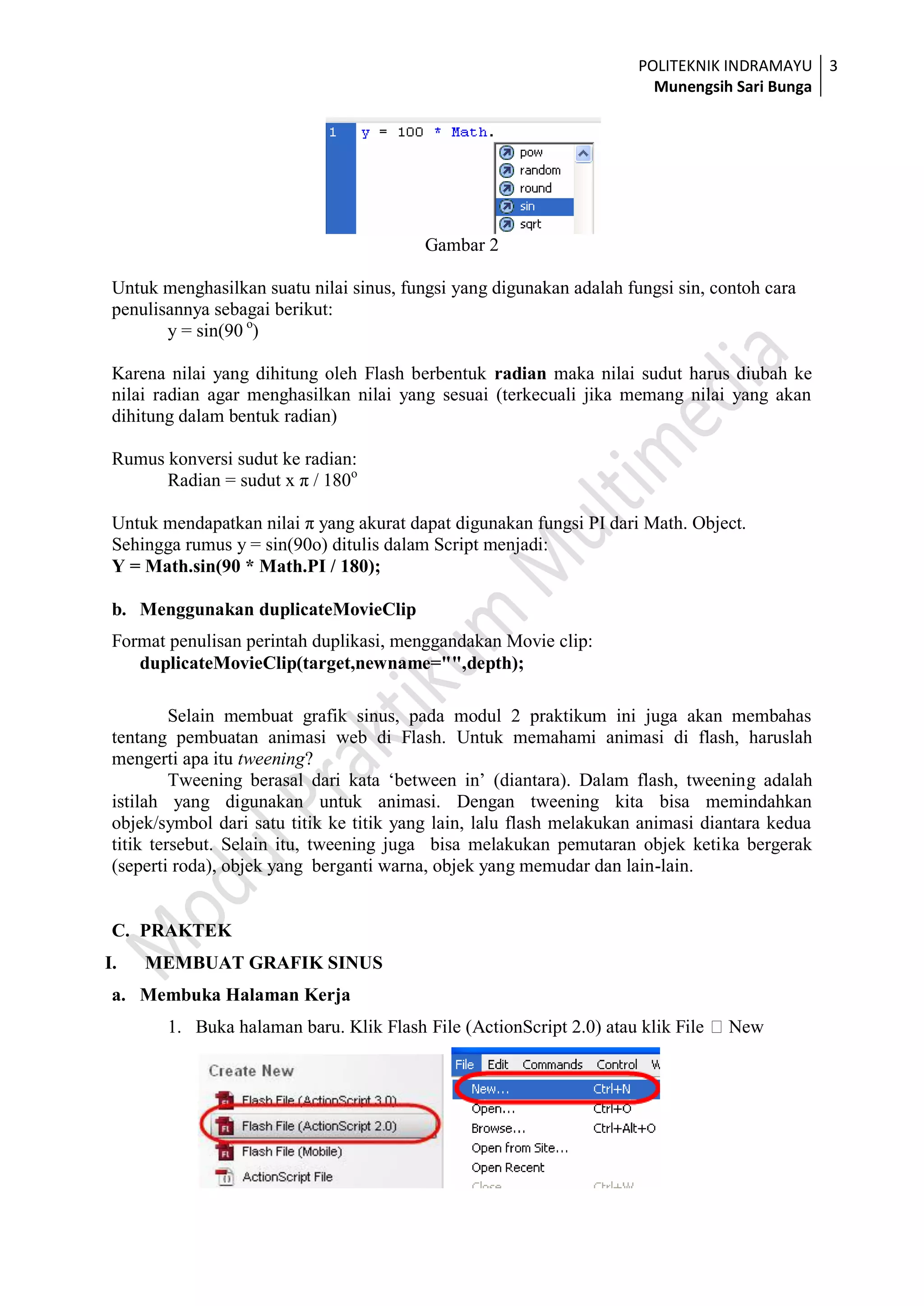 Modul 2 teks, gambar & grafik | PDF