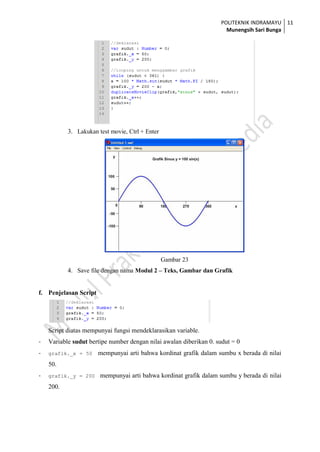 Modul 2 teks, gambar & grafik | PDF
