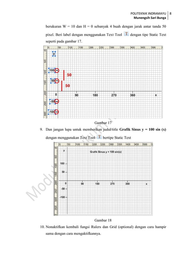 Modul 2 teks, gambar & grafik | PDF