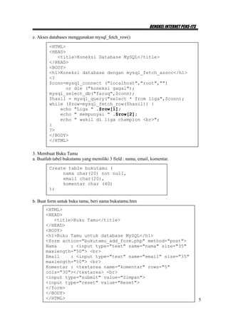 Modul%20php%20 mysql | PDF