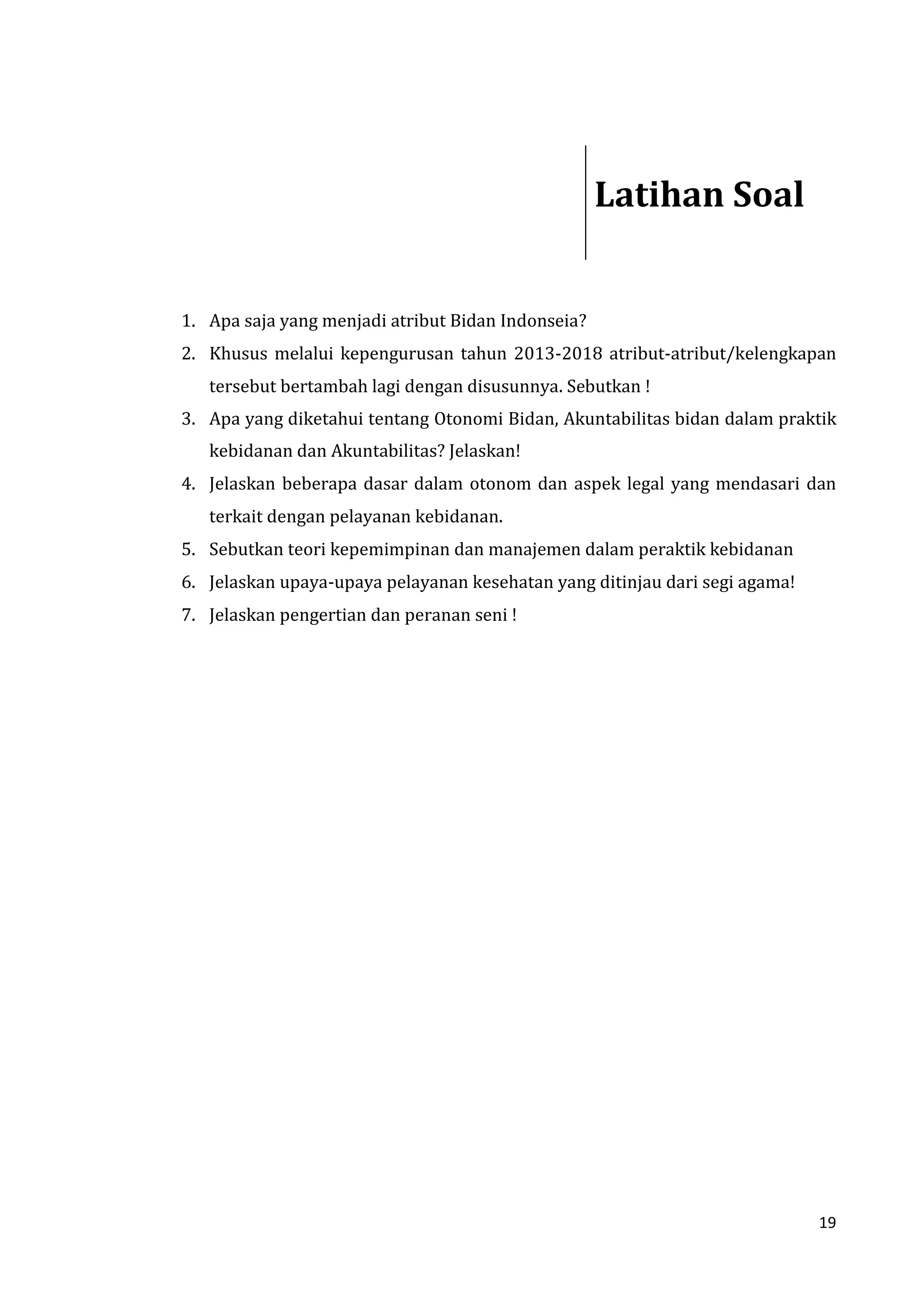 modul profesionalisme bidan............. | PDF