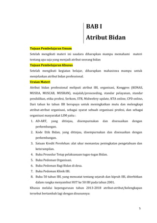 modul profesionalisme bidan............. | PDF