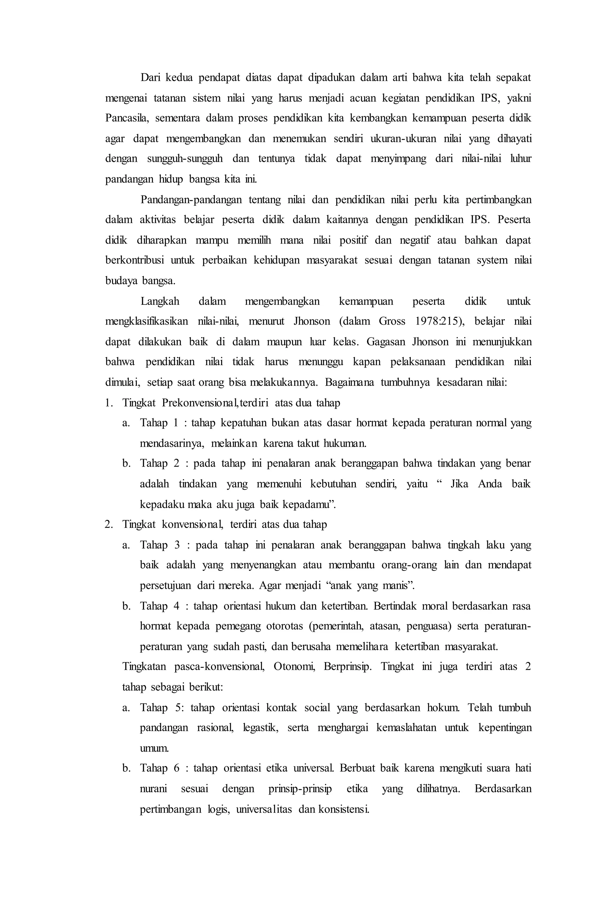 Modul 2 dan 3 Pendidikan IPS di SD | DOCX