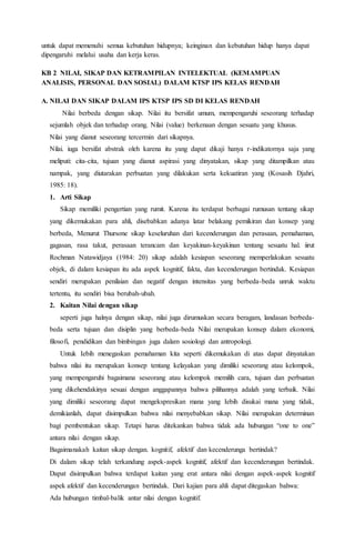 Modul 2 dan 3 Pendidikan IPS di SD | DOCX