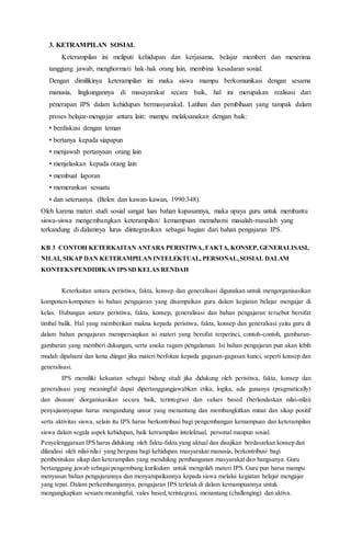 Modul 2 dan 3 Pendidikan IPS di SD | DOCX