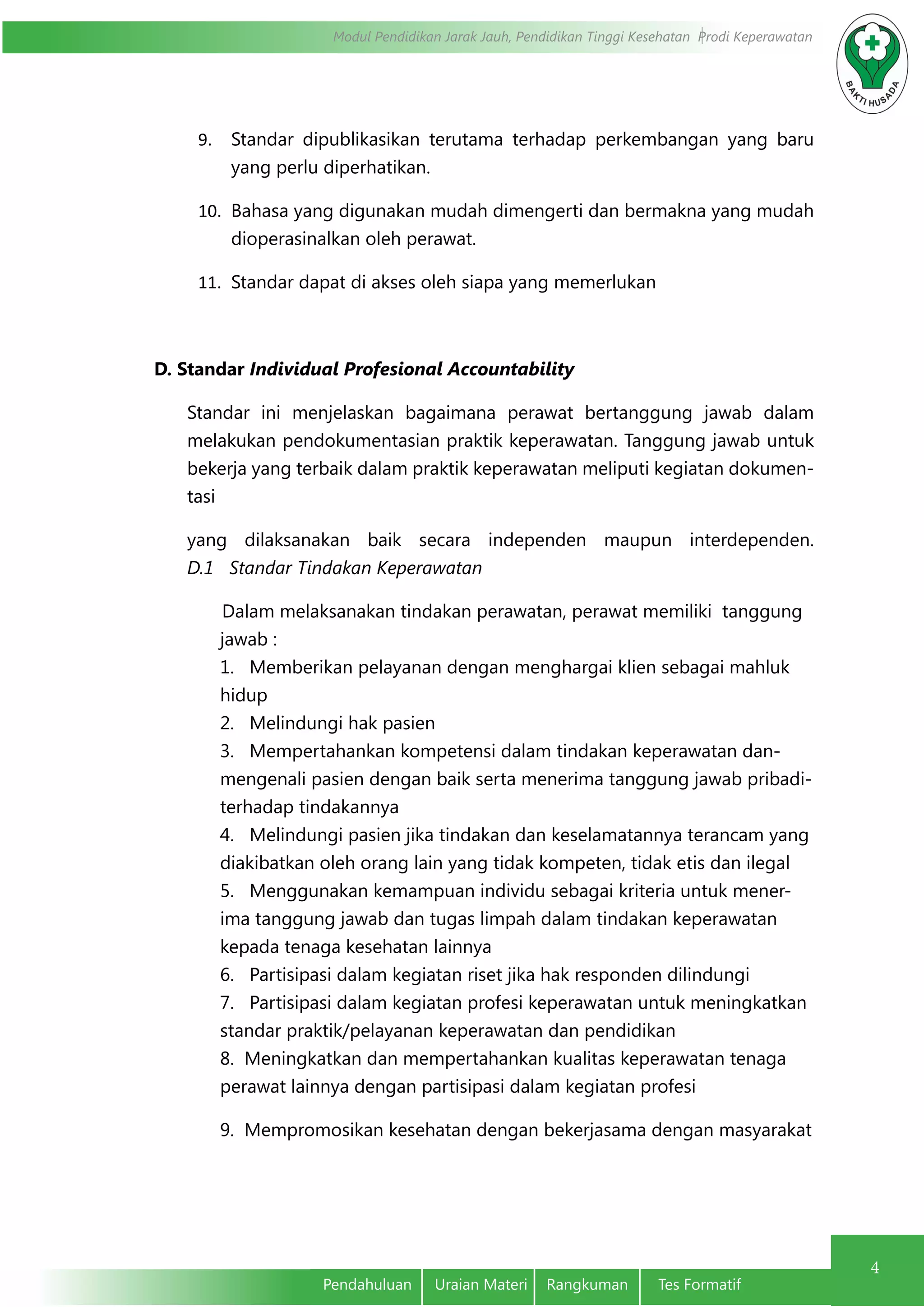 Komponen model Dokumentasi Keperawatan | PDF