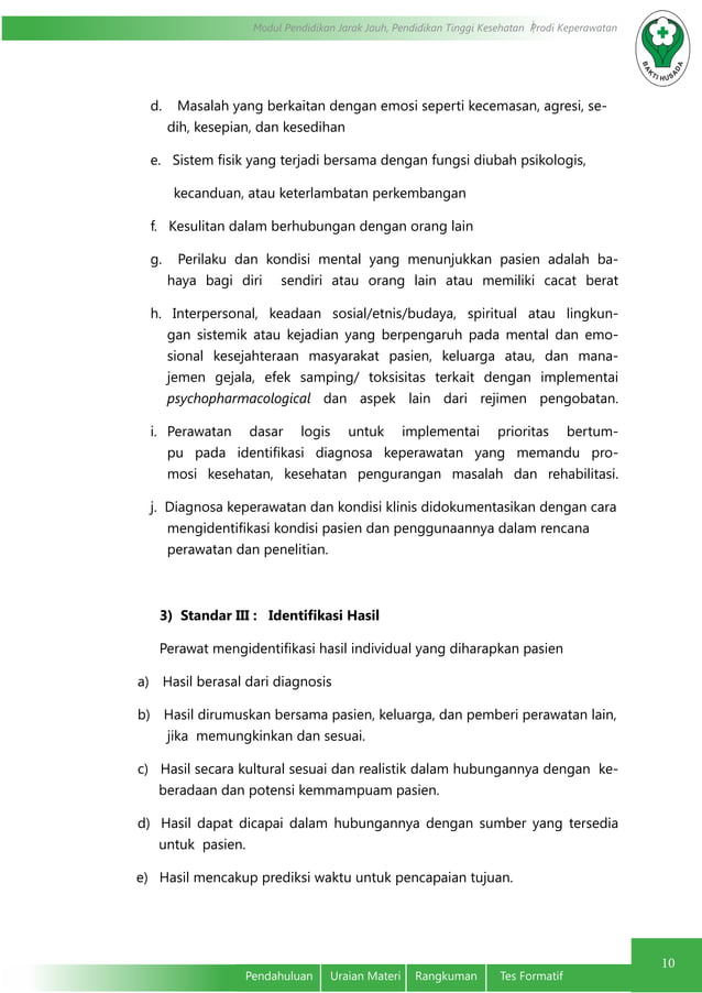 Komponen model Dokumentasi Keperawatan | PDF