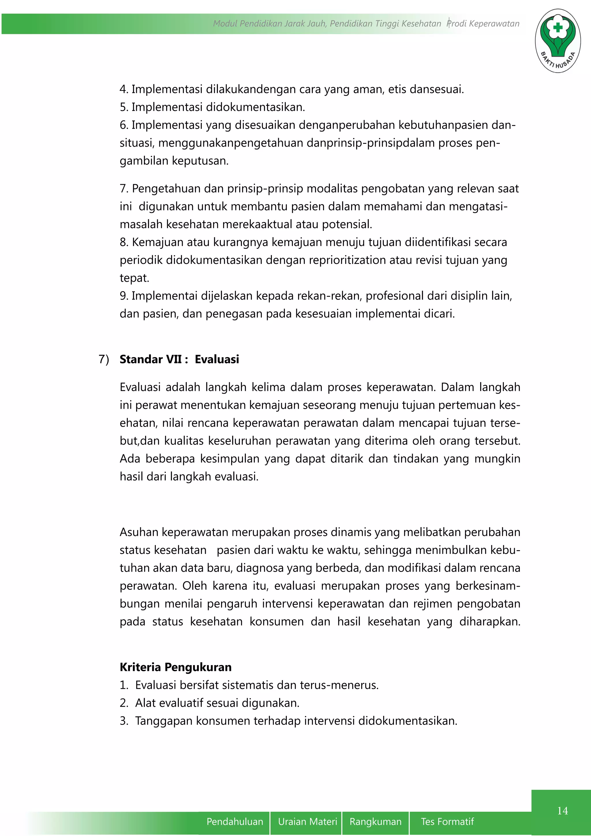 Komponen model Dokumentasi Keperawatan | PDF