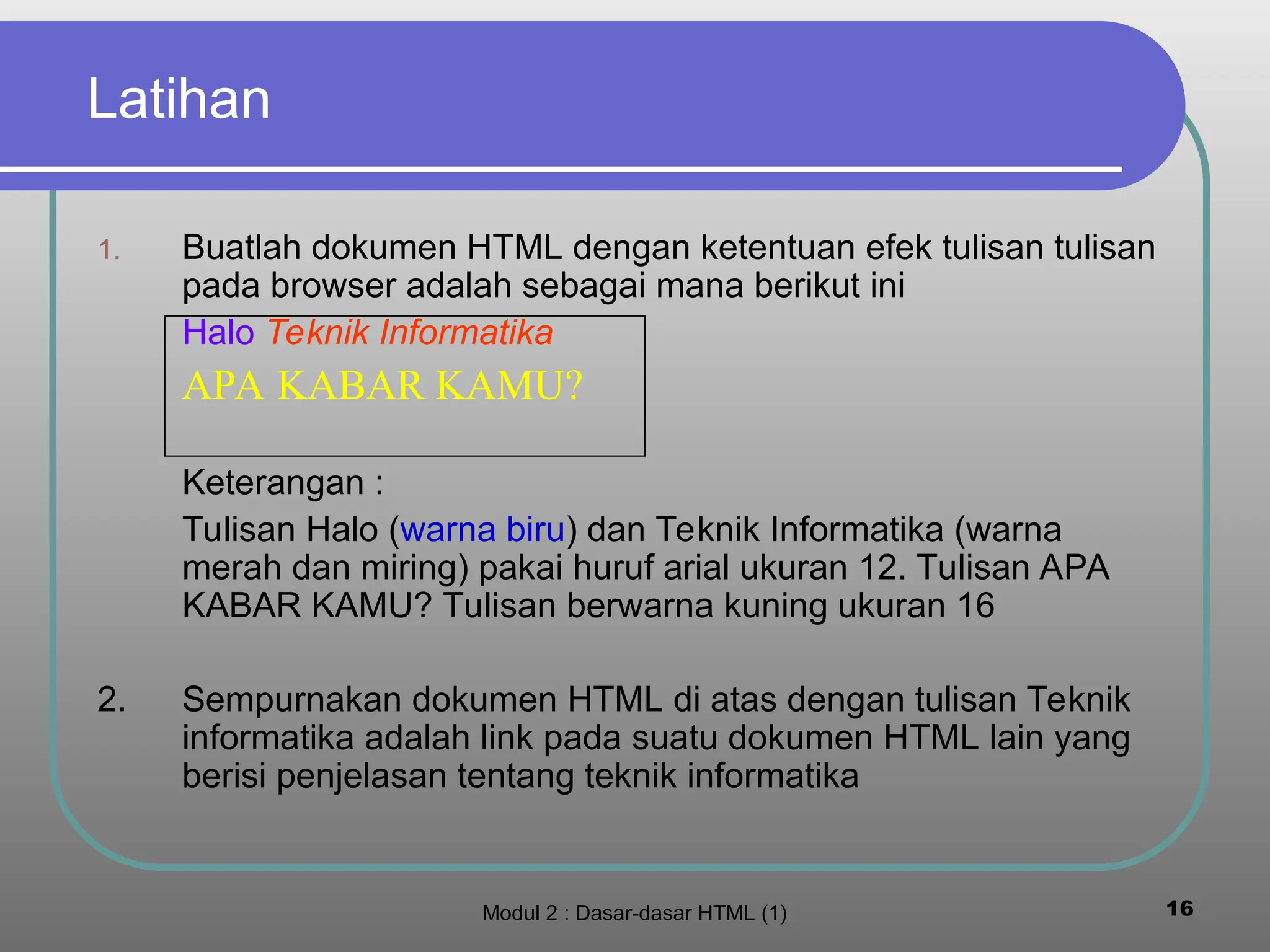 modul2 lanjutan HTML untuk anak kelas IX.ppt