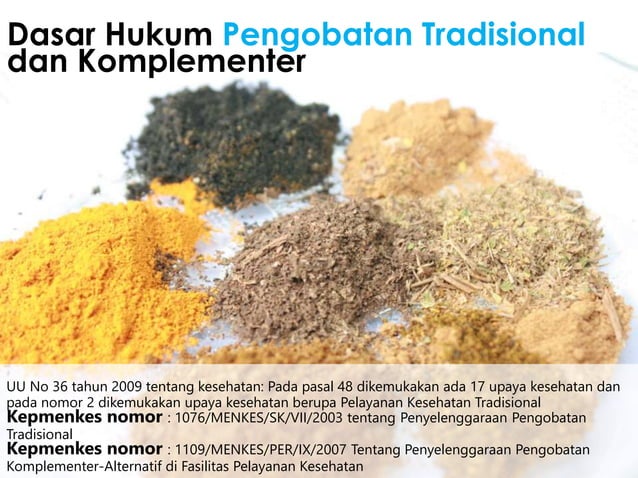 Pengobatan Tradisional dan Komplementer | PPTX
