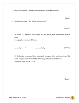 Modul 2 kimia SPM 2014 | PDF