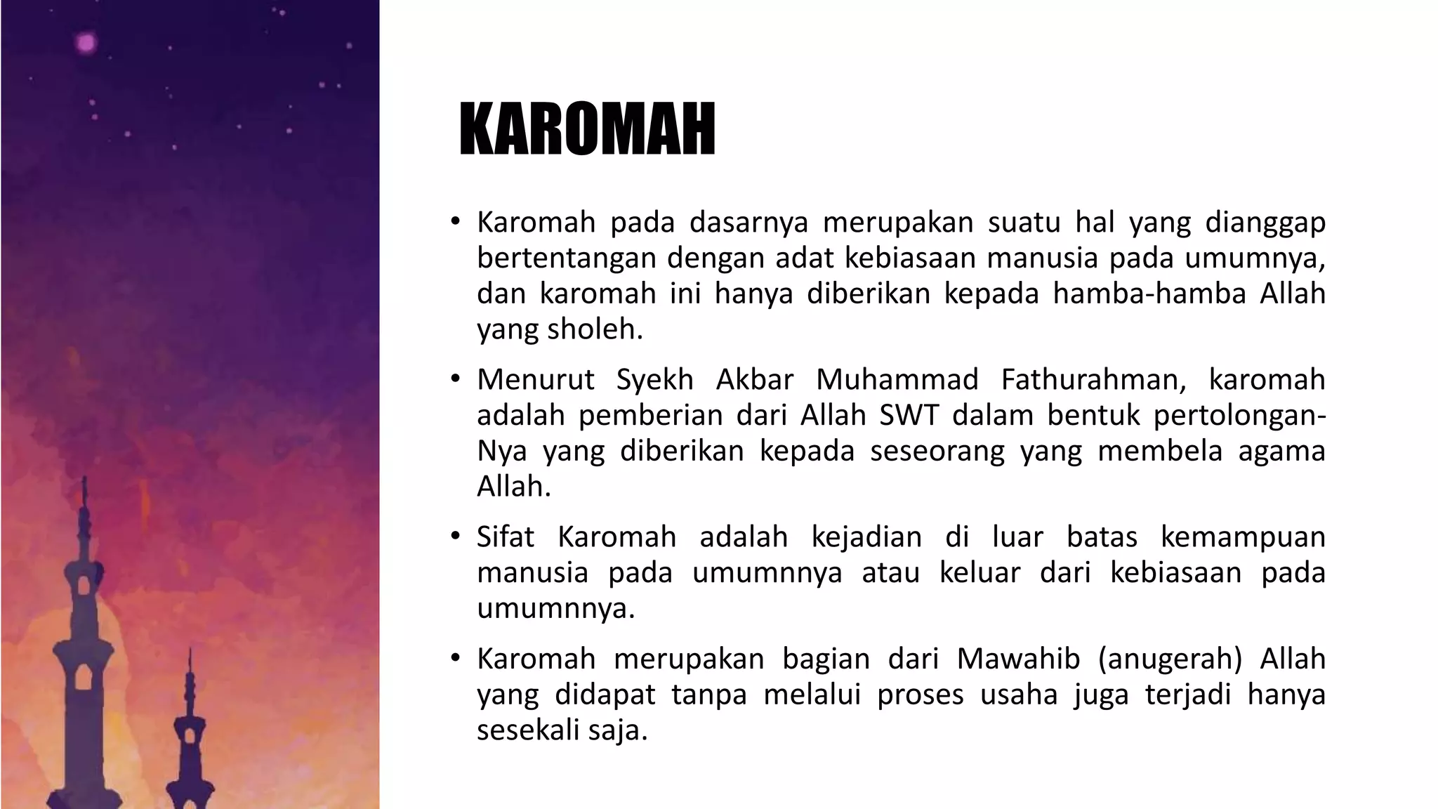 KB 2 Mukjizat, Karomah dan Sihir | PPTX