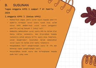 MODUL 2 tata Kerja KPPS Untuk Pemilu 2024 | PPTX