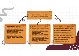 MODUL 2 tata Kerja KPPS Untuk Pemilu 2024 | PPTX