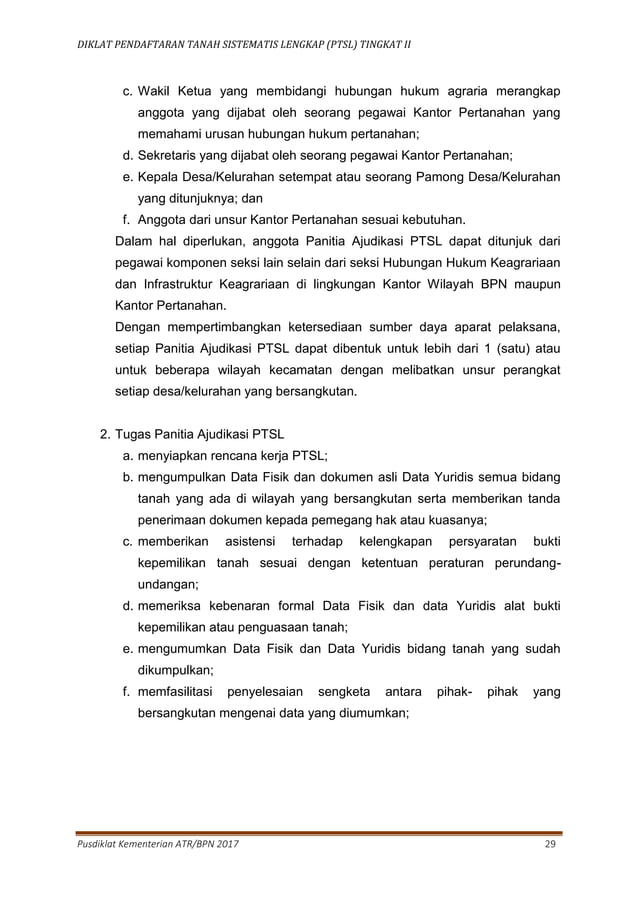 Modul 2 perencanaan, persiapan dan pelaporan ptsl | PDF