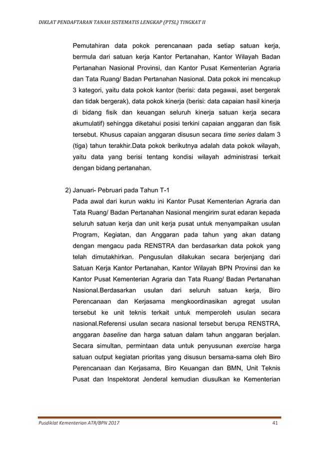 Modul 2 perencanaan, persiapan dan pelaporan ptsl | PDF