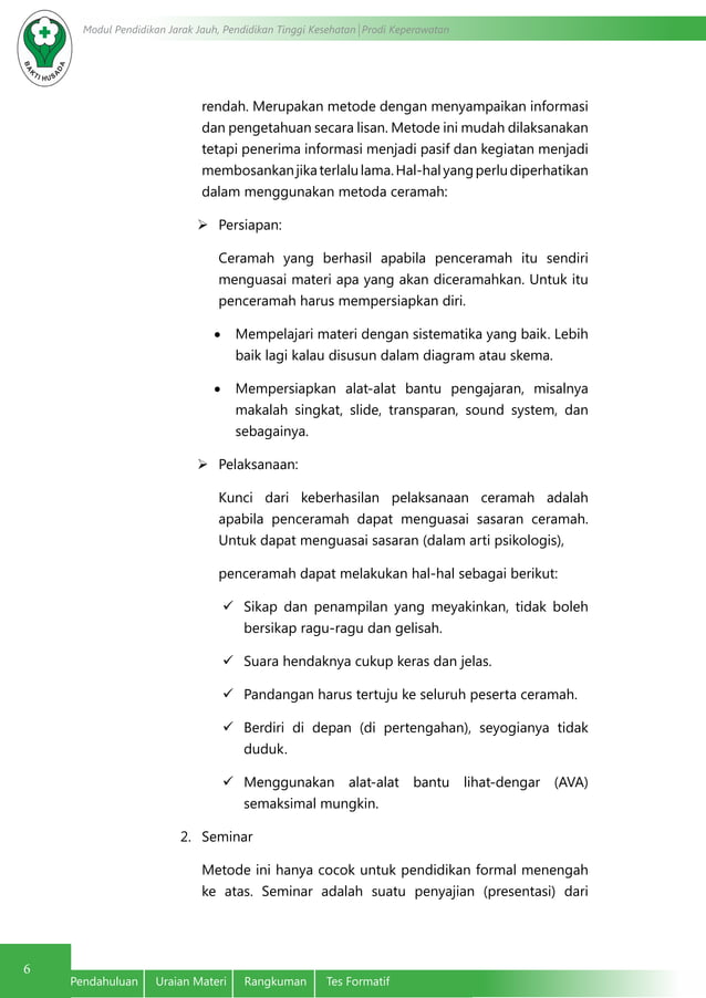 Metode Dalam Promosi Kesehatan | PDF