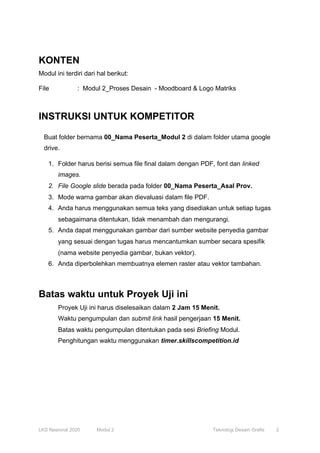 Modul 2 proses desain moodboard & logo matriks | PDF