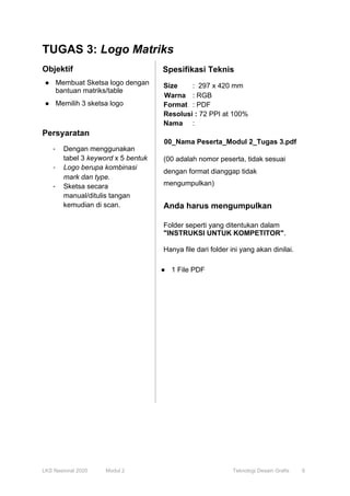 Modul 2 proses desain moodboard & logo matriks | PDF