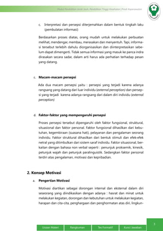 Persepsi dan Motivasi | PDF