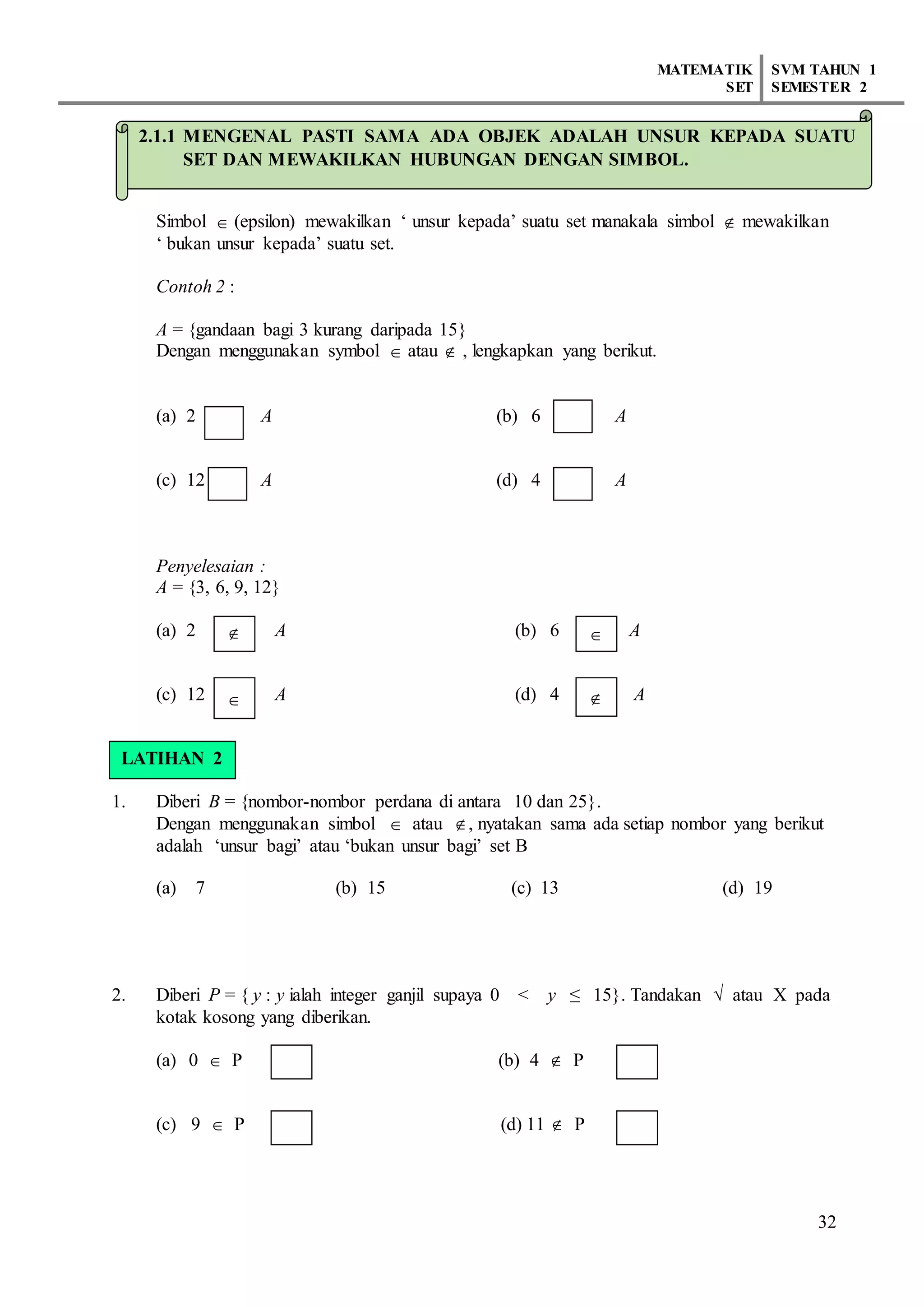 Modul 2 : Set | PDF