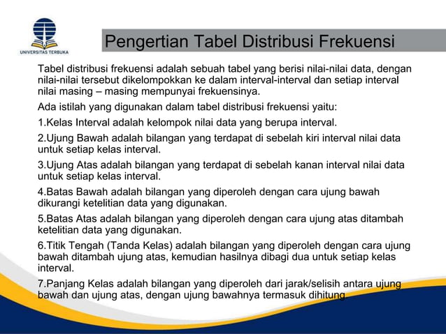 Modul 2 PEMA4210 Penyajian data dalam bentuk tabel | PPTX