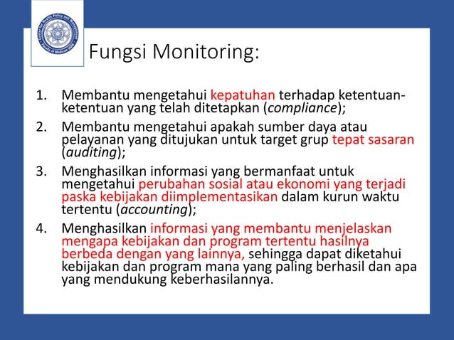 Modul 2. sub modul 3. monitoring, Evaluasi dan Forecasting | PDF