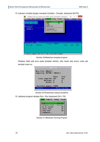 Modul 2 teknik pemrograman mengenal bahasa c dan compiler | PDF