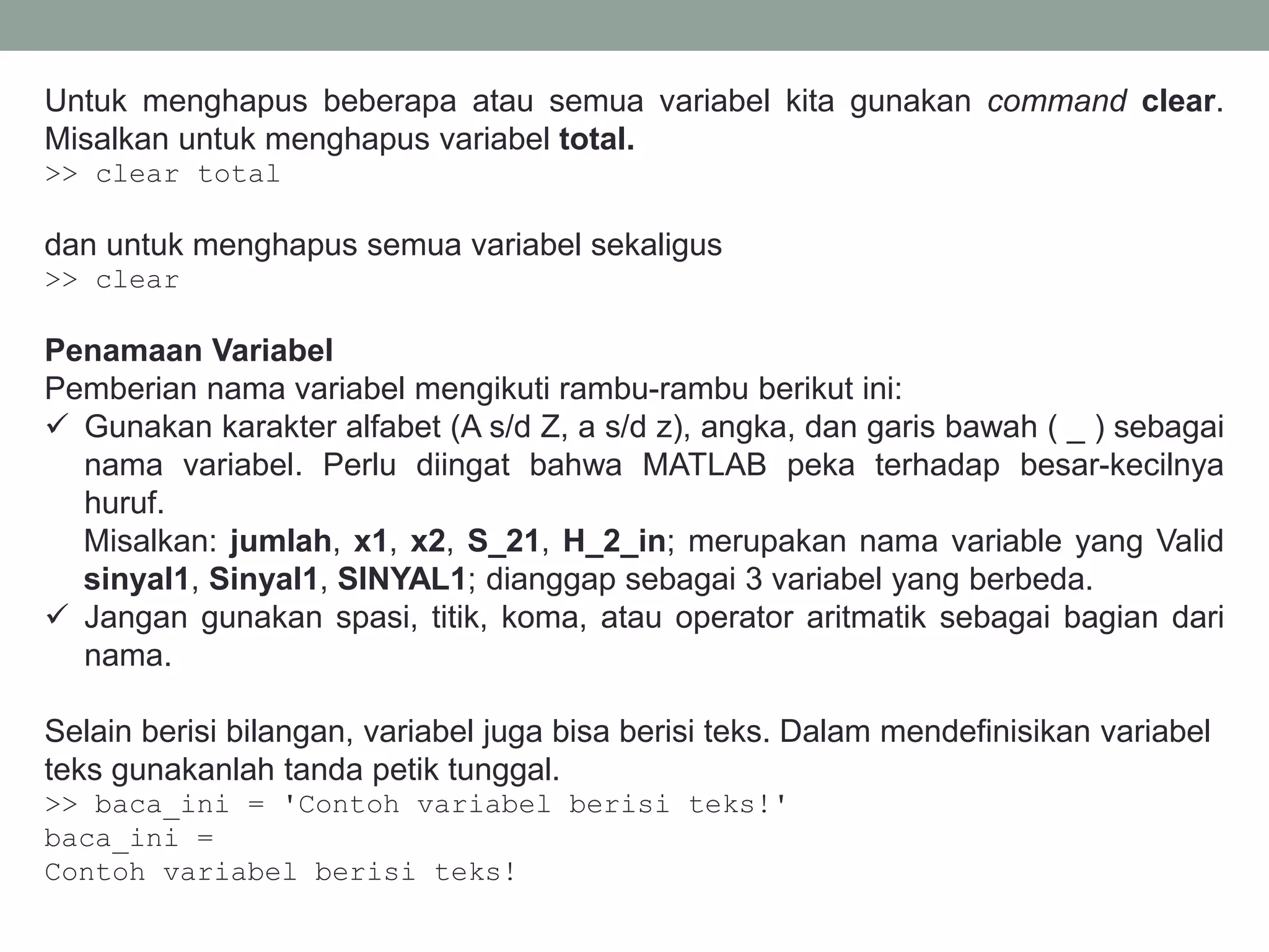 Modul 2 Variabel Dan Operasi Dasar 1 Pptx