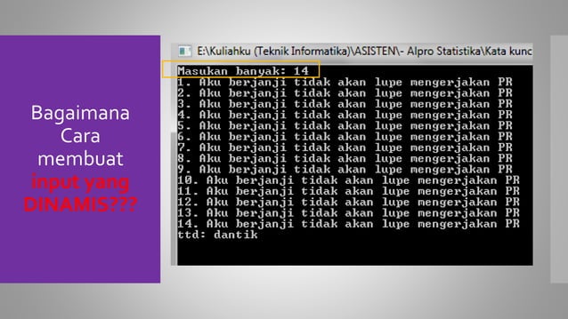 Perulangan While do, For to do, dan Repeat Until dalam Pascal | PPTX