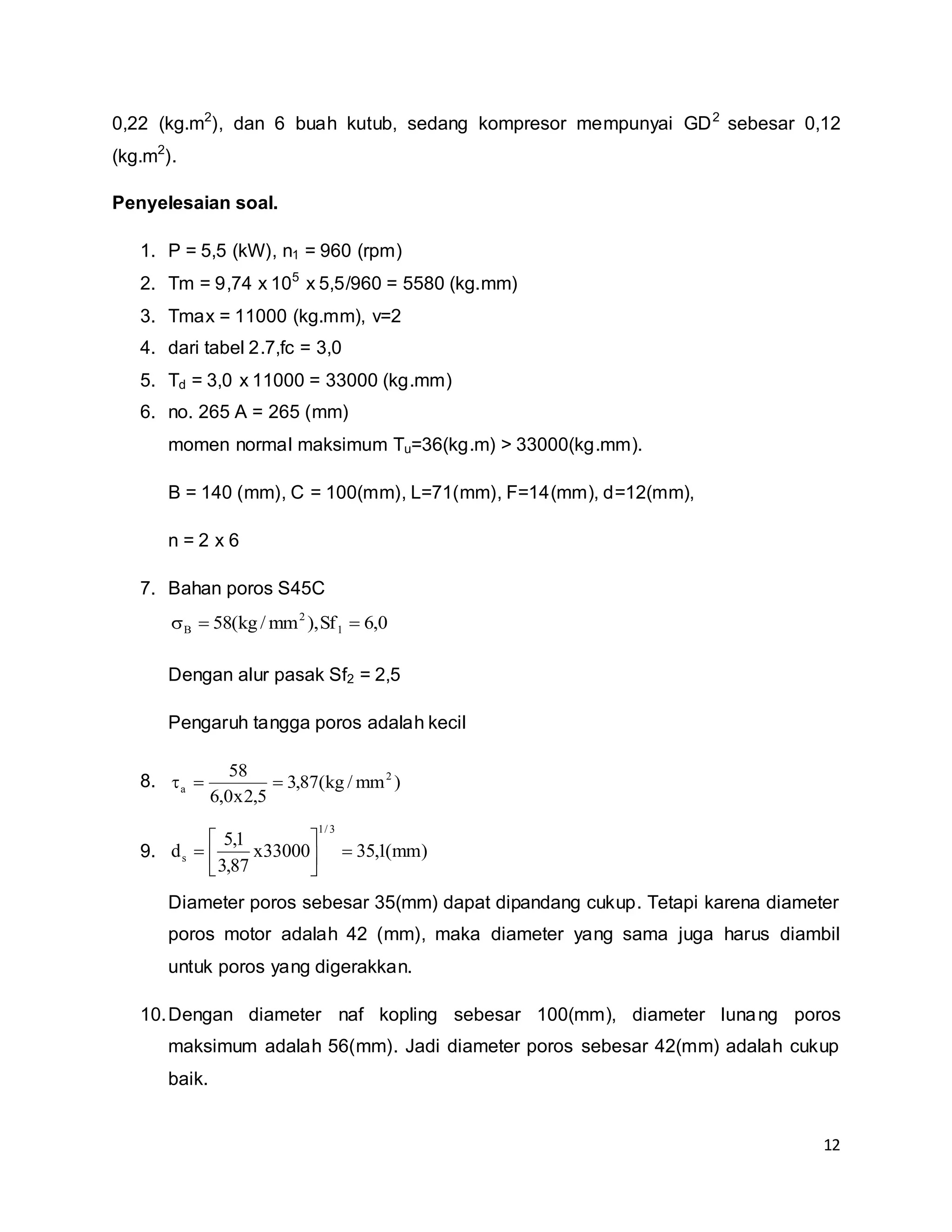 Elemen Mesin 3 - Perencanaan Kopling | PDF
