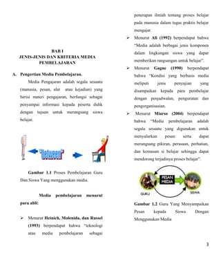 Modul 3 Jenis-jenis media pembelajaran | PDF