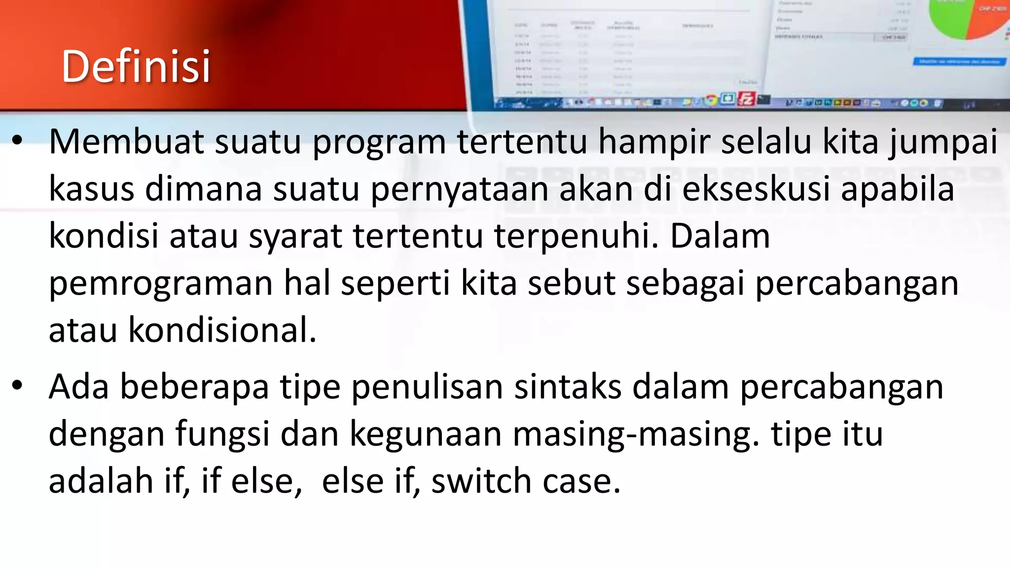 Modul 3 Visual Basic (Kondisional) | PPTX