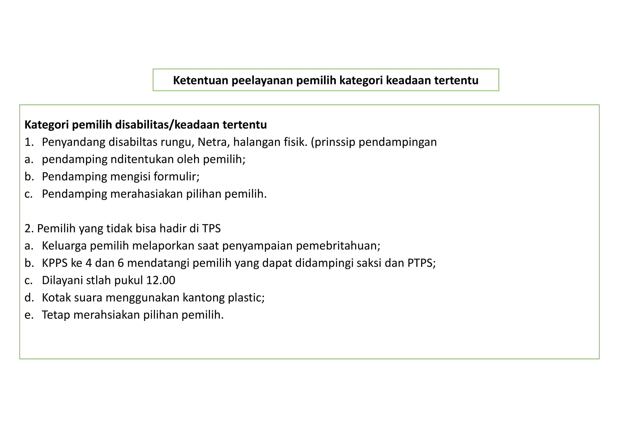 PETUNJUK UNTUK PANITIA PEMUNGUTAN SUARA (KPPS) | PPT