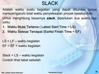 Management Proyek Sistem Informasi | PPTX