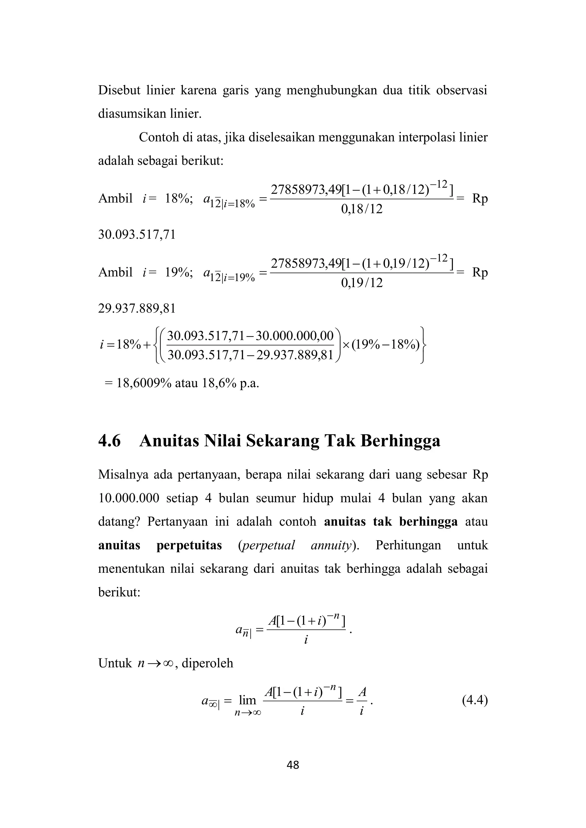 Anuitas Biasa (Matematika Keuangan) | PDF