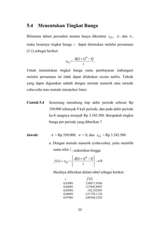 Anuitas Biasa (Matematika Keuangan) | PDF