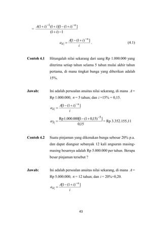 Anuitas Biasa (Matematika Keuangan) | PDF