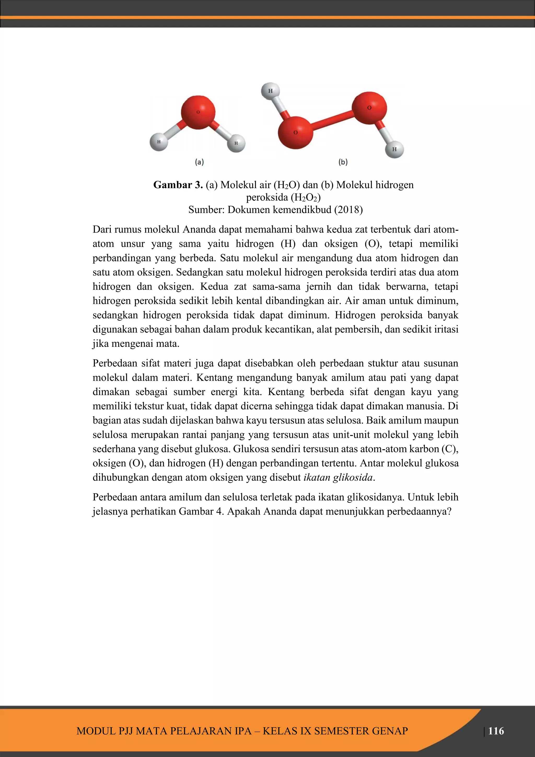 Modul 3 pembelajaran 1-partikel penyusun benda mati dan makhluk hidup | PDF