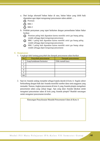 Modul 3 pembelajaran 2- pencemaran lingkungan | PDF