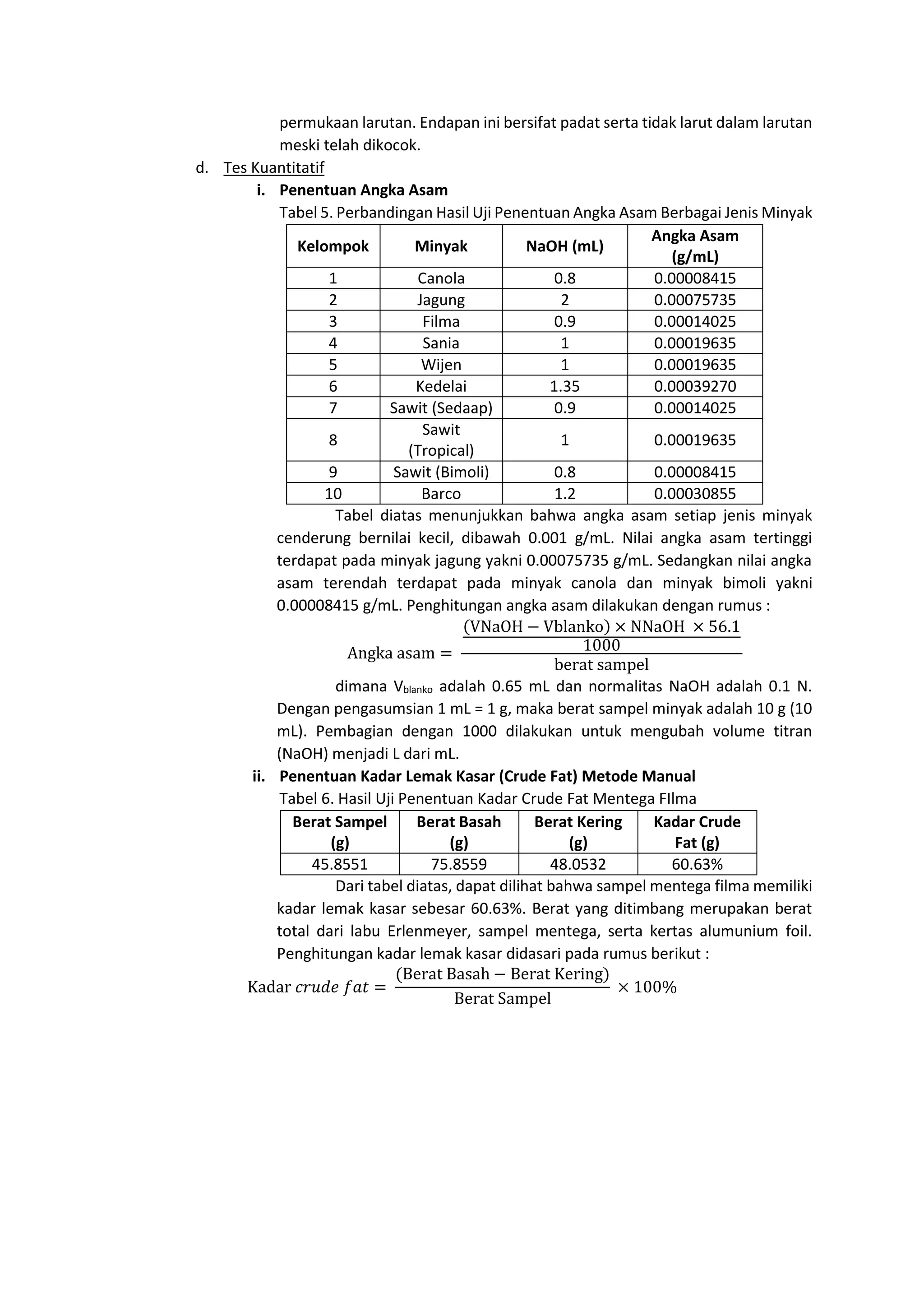 Modul 3 tes kuantitatif dan kualitatif lipid | PDF