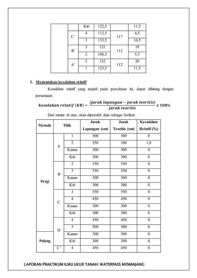 Modul 3 waterpass memanjang | DOCX