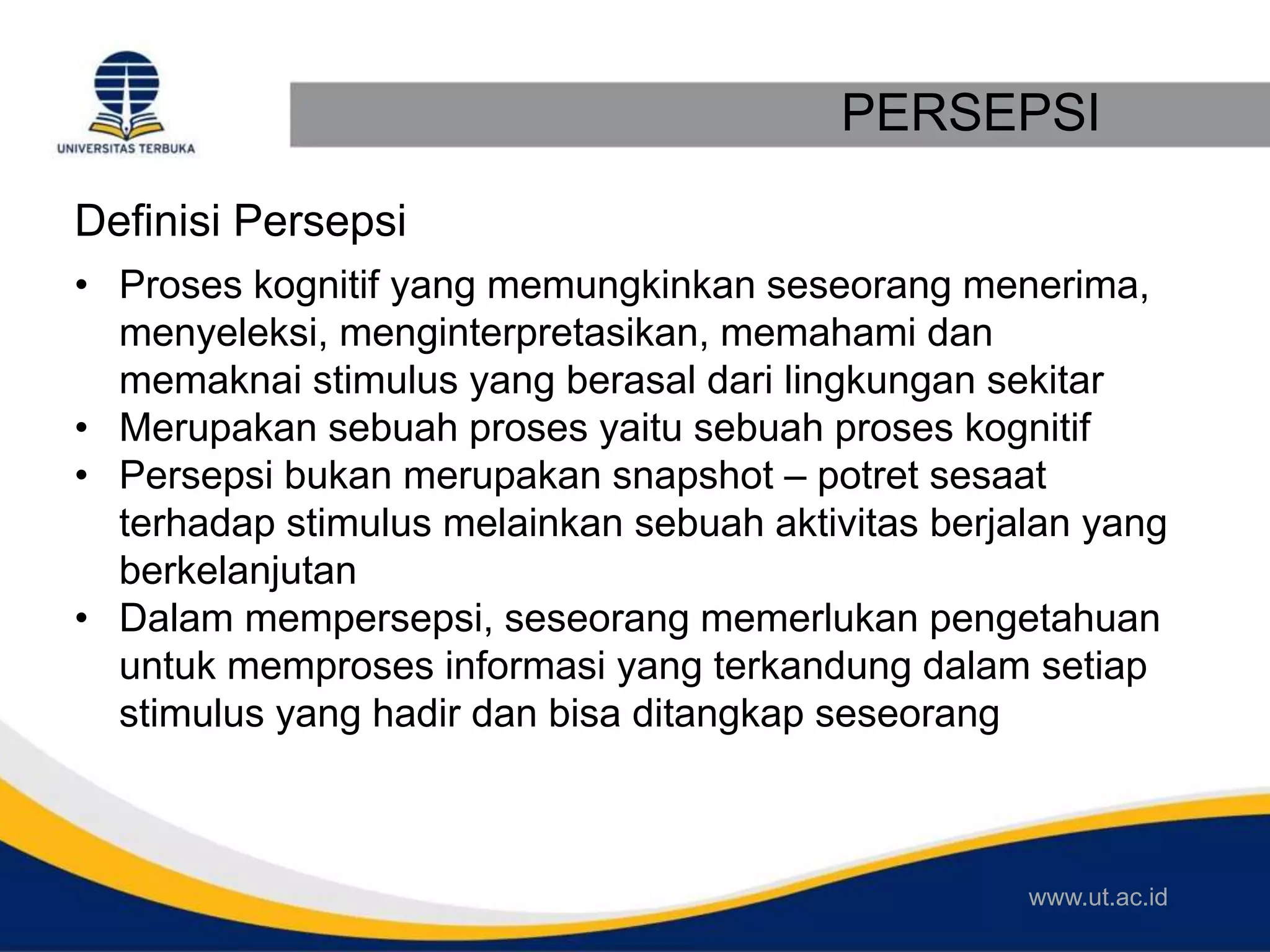 Modul 3 4 - Persepsi dan Stress di Tempat Kerja Motivasi Teori dan ...