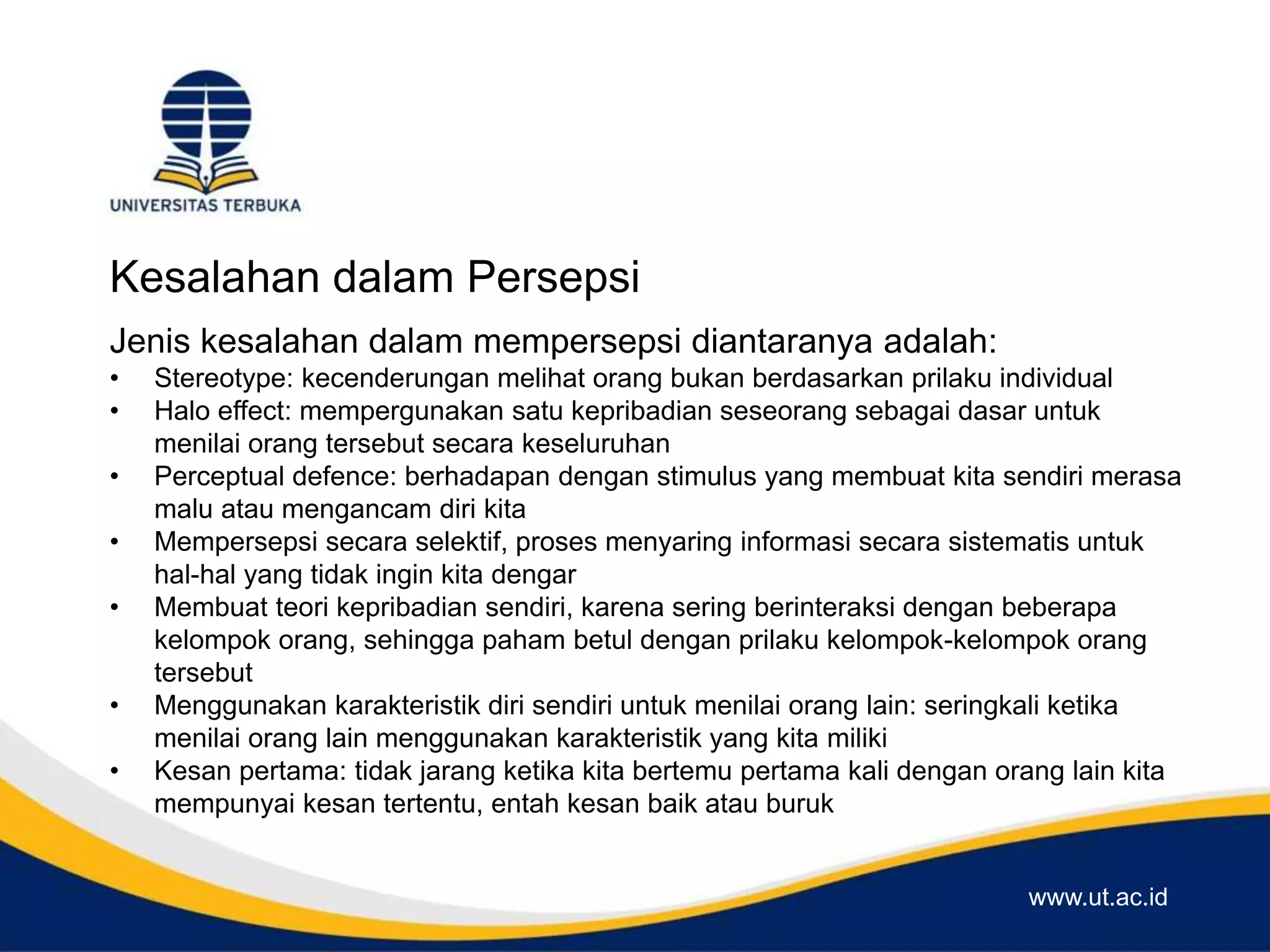 Modul 3 4 - Persepsi dan Stress di Tempat Kerja Motivasi Teori dan Penerapannya.pptx