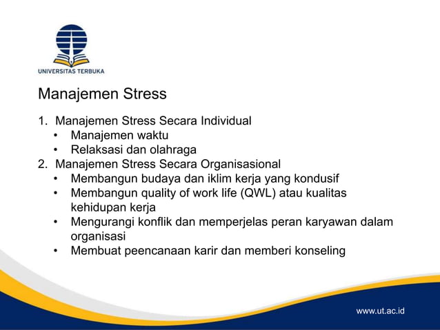 Modul 3 4 - Persepsi dan Stress di Tempat Kerja Motivasi Teori dan Penerapannya.pptx