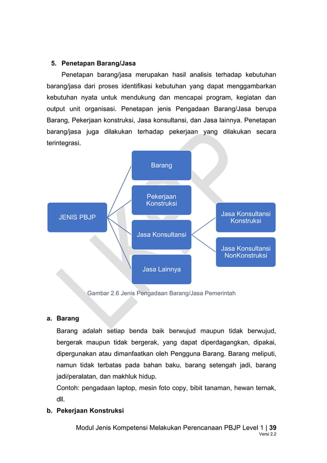 Modul 3 JK Melakukan Perencanaan PBJP Level 1 | PDF