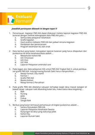 Modul 3 kb 4 monitoring dan evaluasi | PDF