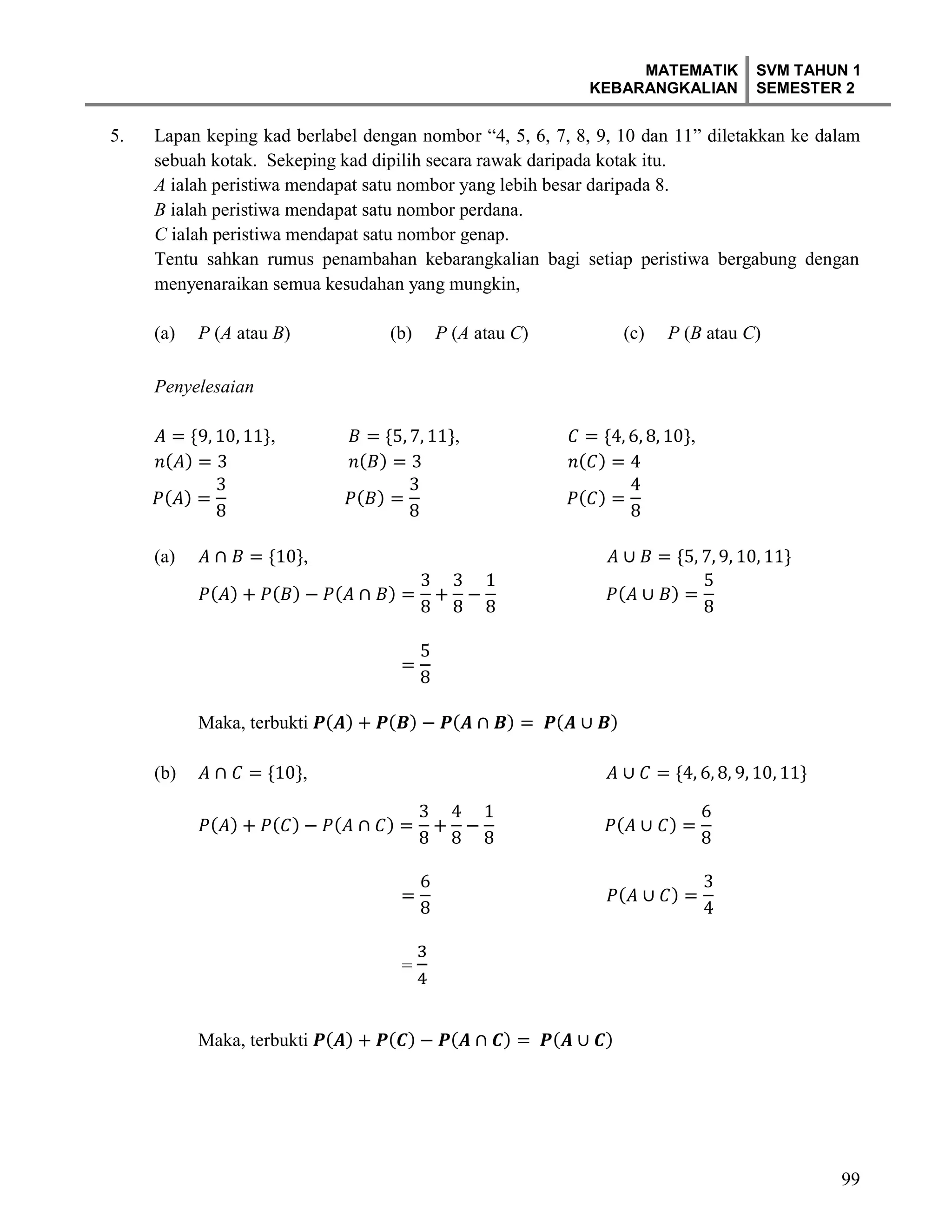 Modul 3 : Kebarangkalian | PDF