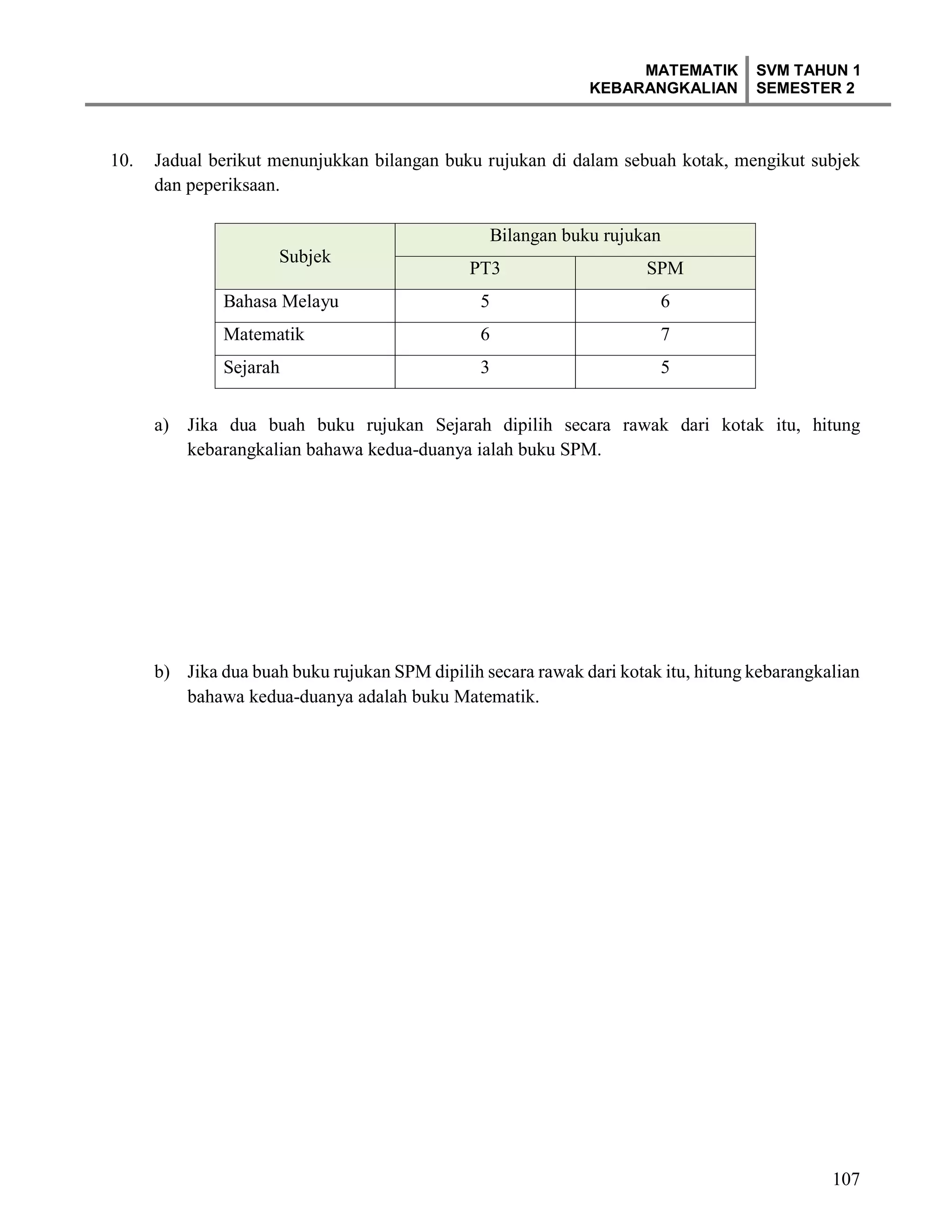 Modul 3 : Kebarangkalian | PDF