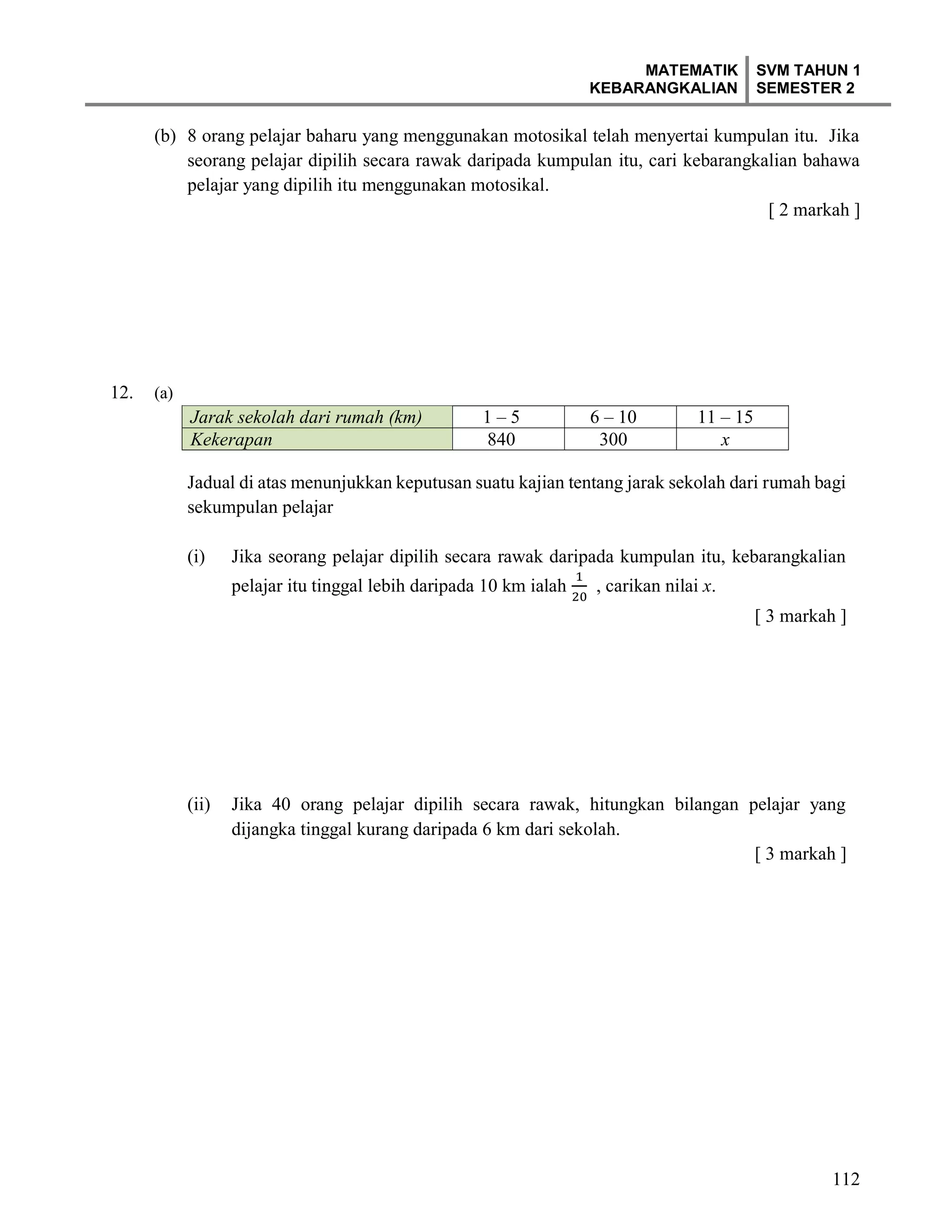 Modul 3 : Kebarangkalian | PDF